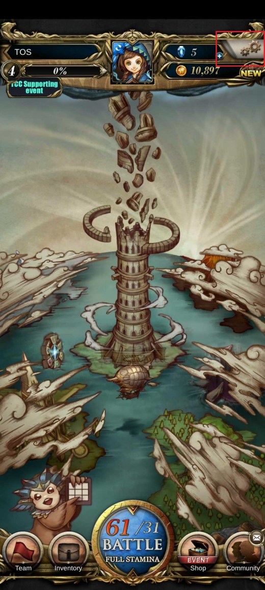 Bind account – Tower of Saviors