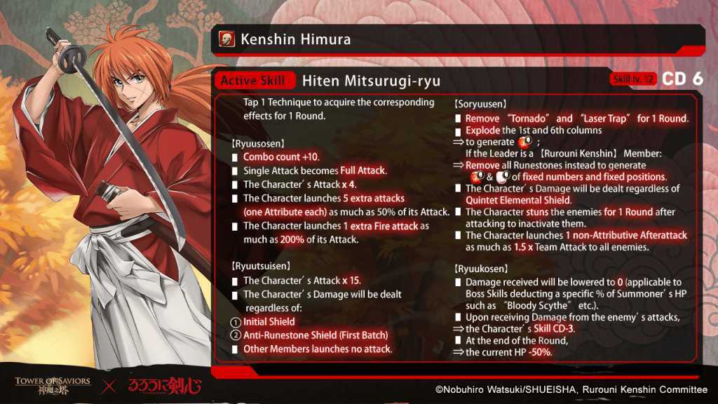 Tower of Saviors x Rurouni Kenshin Crossover Campaign Coming Soon ...